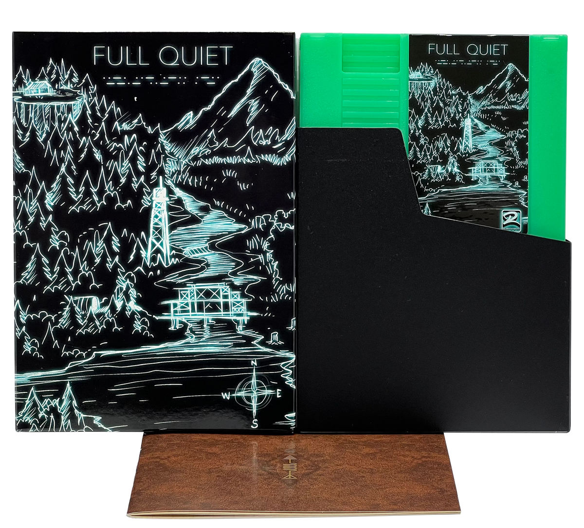 Full Quiet (Regular Edition) NES Game (Green Glow Cartridge Complete i ...