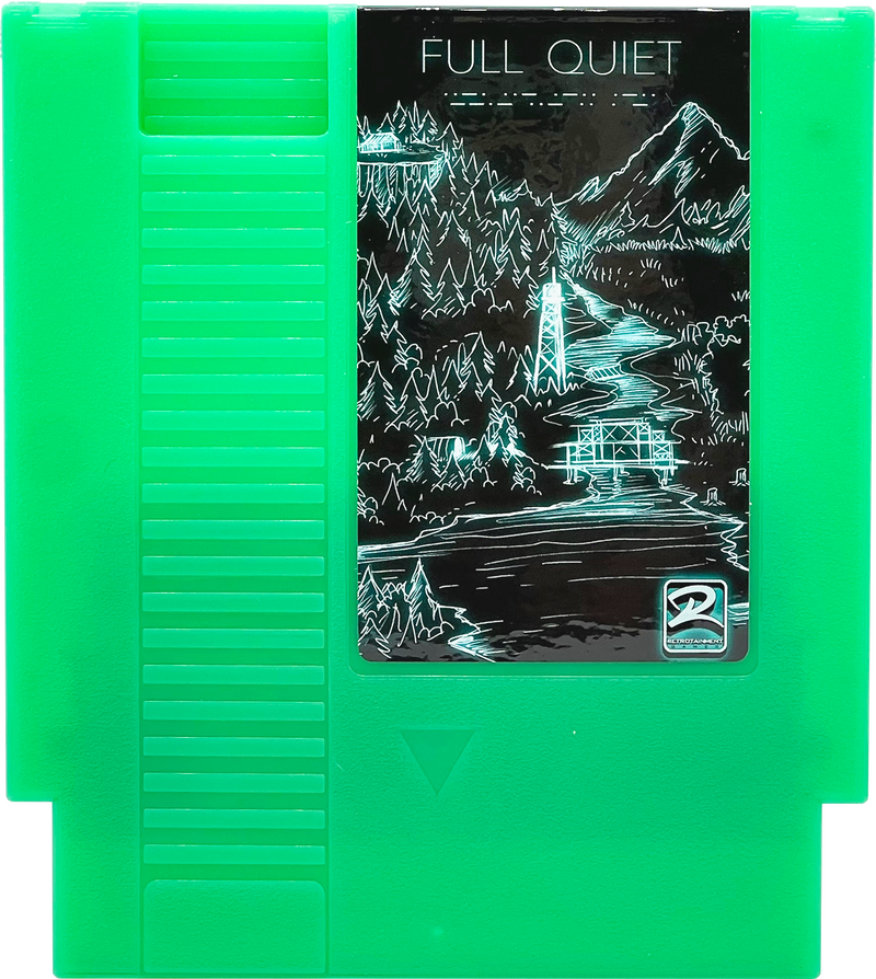 Full Quiet (Regular Edition) NES Game (Green Glow Cartridge Complete i ...